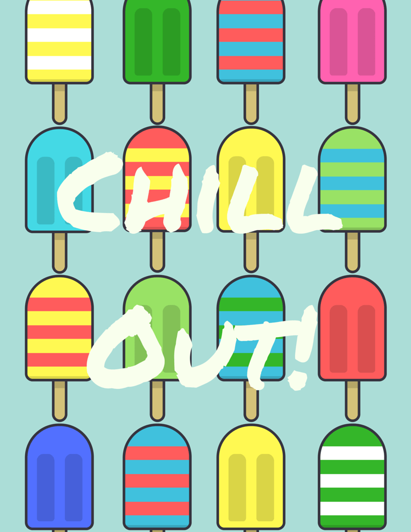 'Chill Out' FREE Popsicle Printable for Summer- Mrs. Bishop - Mrs Bishop